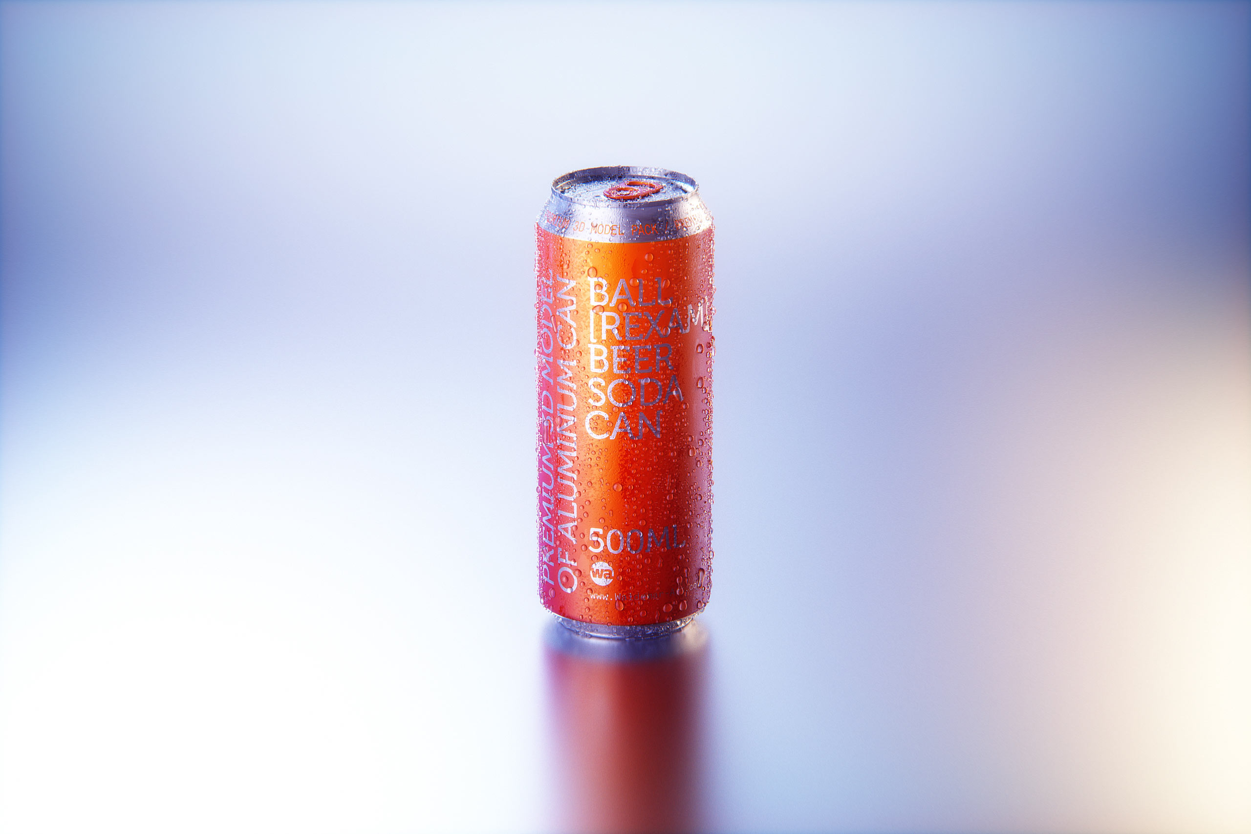 BALL (REXAM) Metal Standard Beer/Soda Can 500ml packaging 3D model with ...