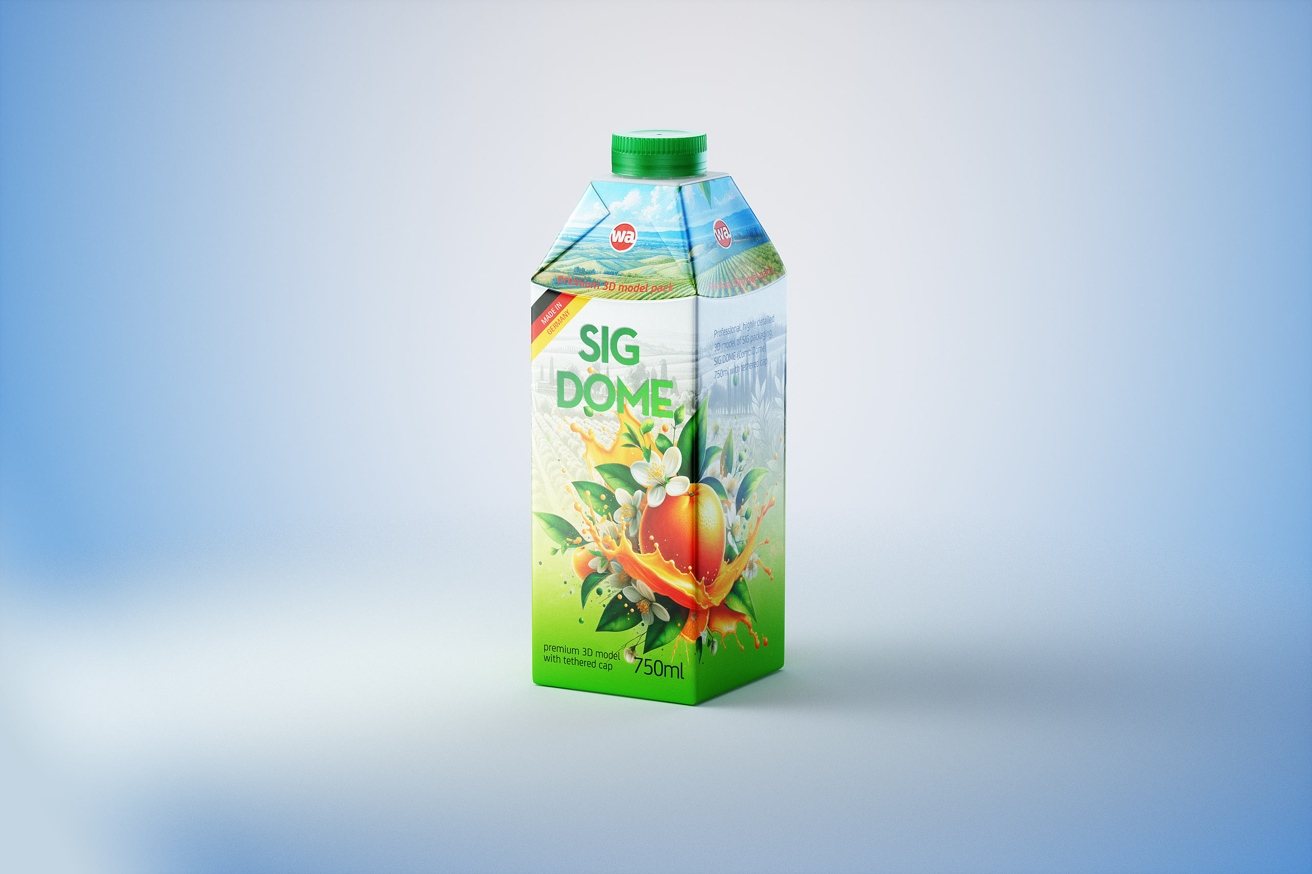 SIG DOME (CombiDome) 750ml with tethered cap DomeTwist premium carton ...