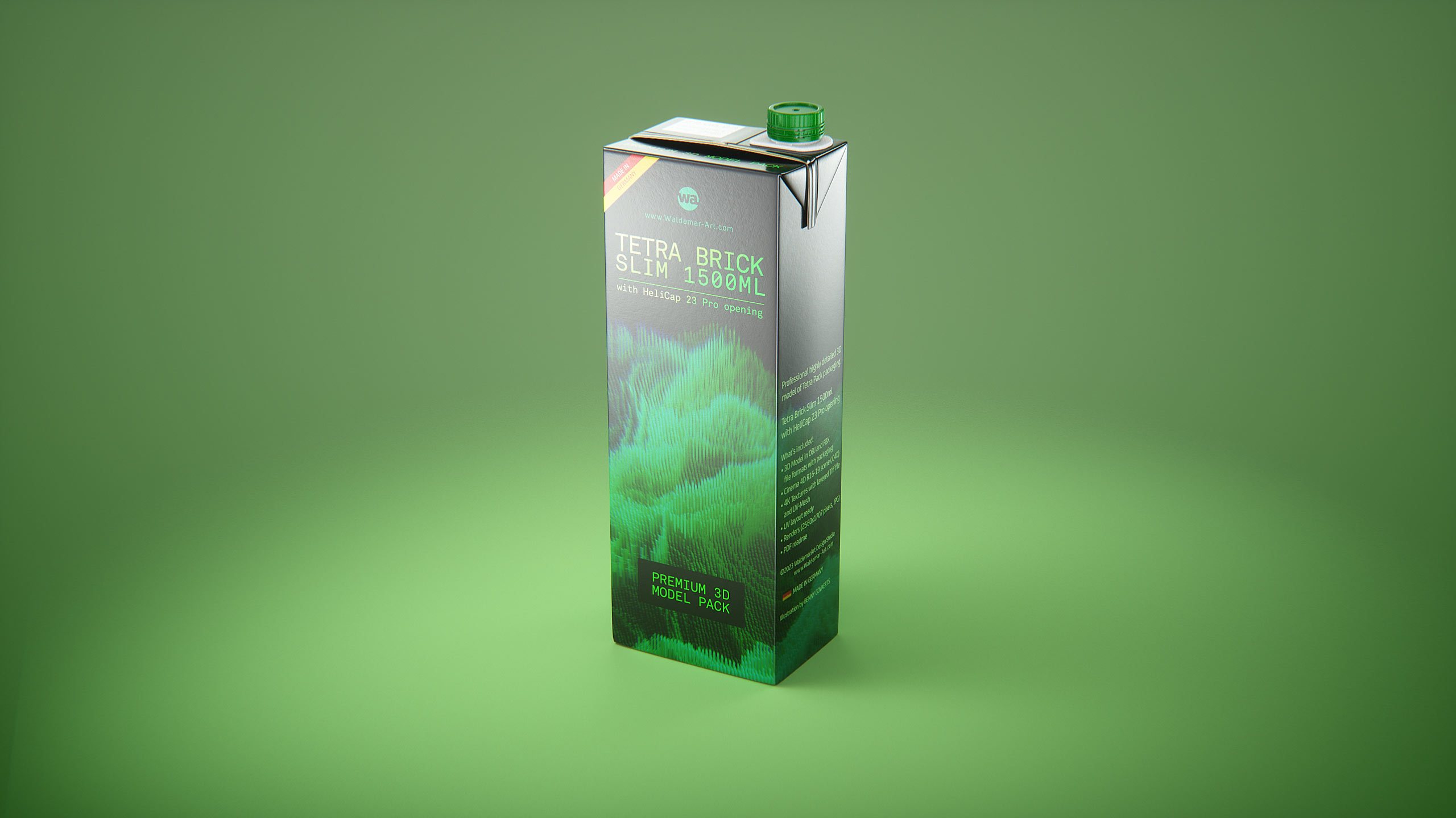 Tetra Brik Slim 1500ml with tethered cap HeliCap23 Pro carton packaging ...