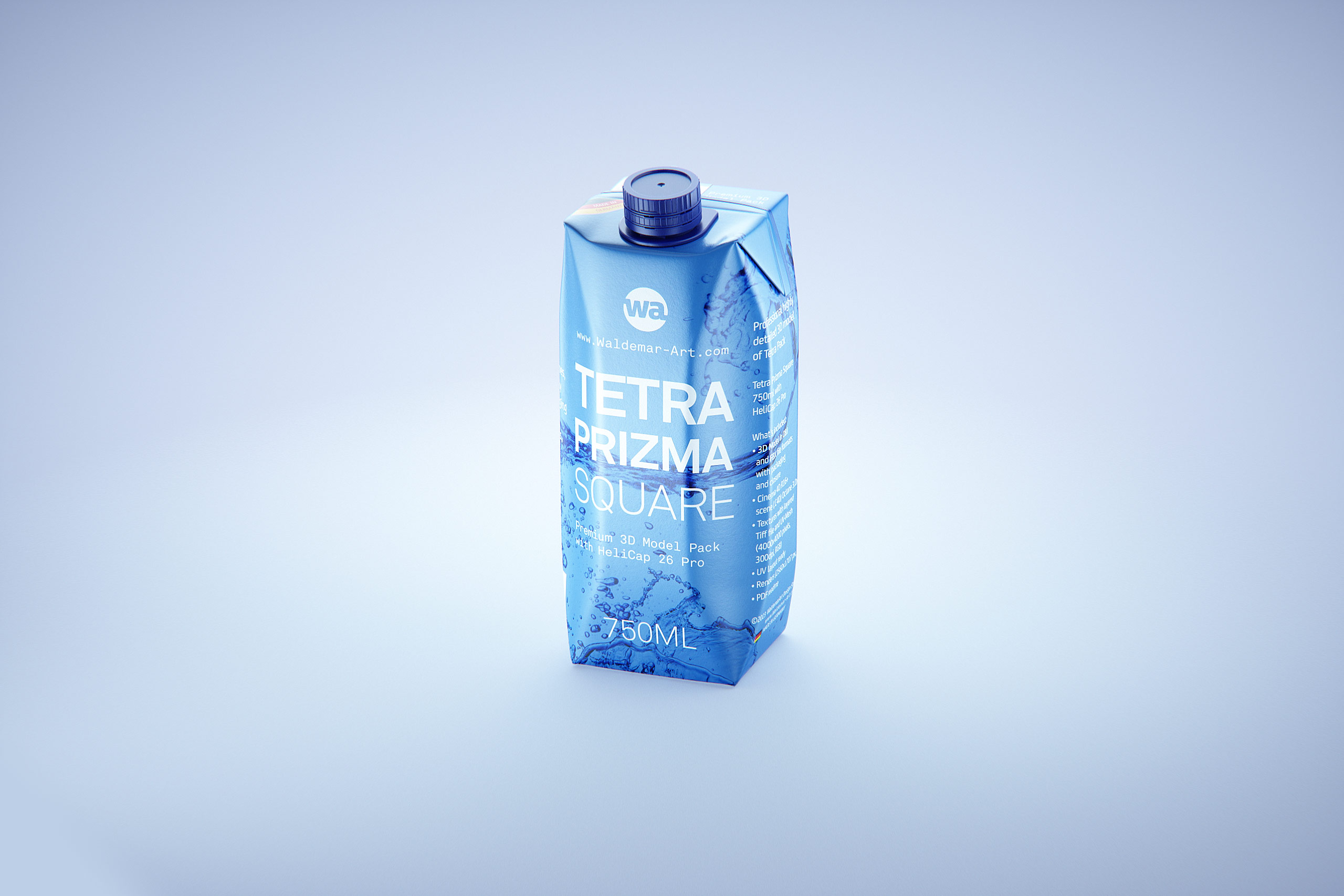 Tetra Prisma Square 750ml with HeliCap 26 Pro premium juice carton ...
