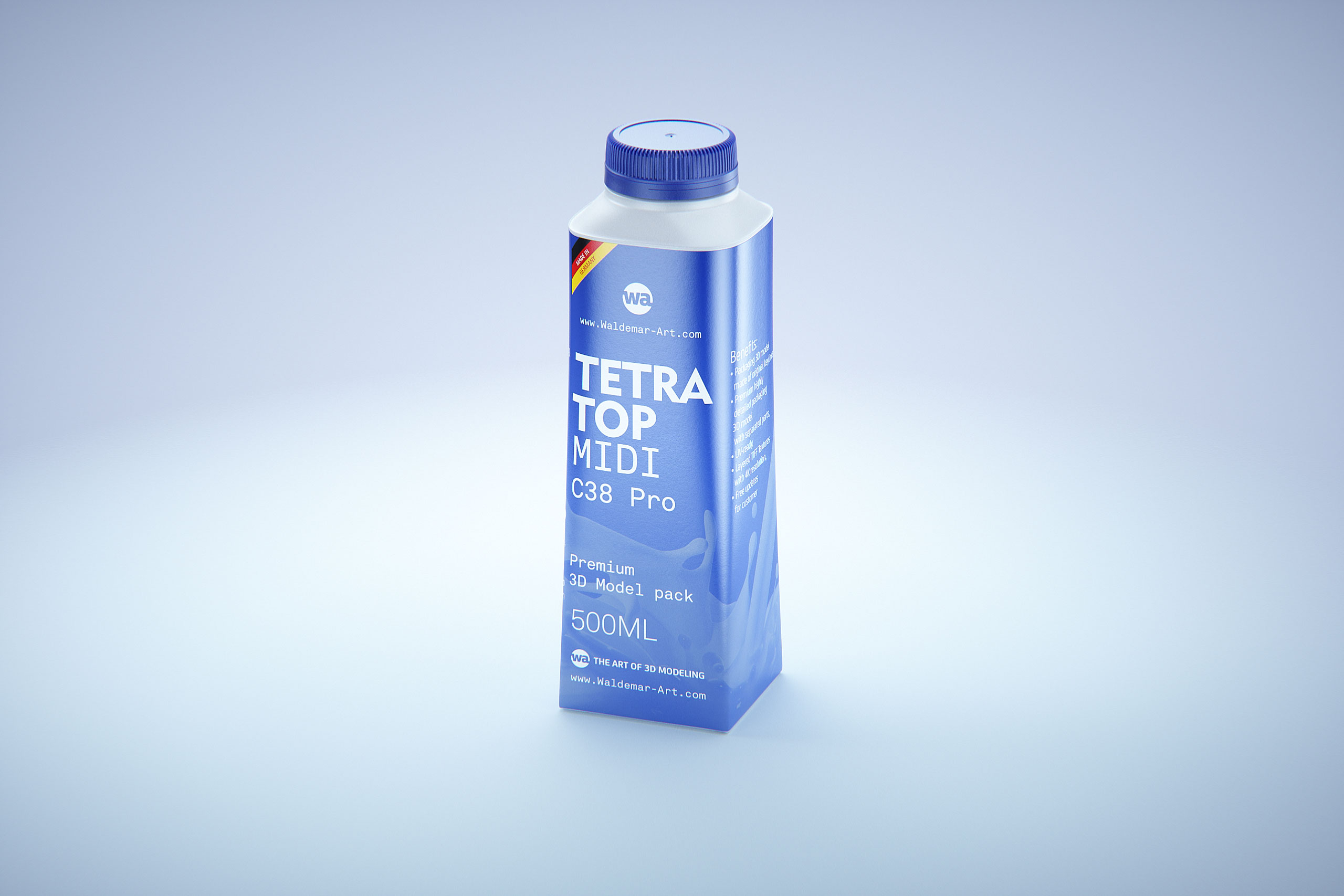 Tetra Top Midi 500ml with tethered cap C38 Pro premium carton packaging ...