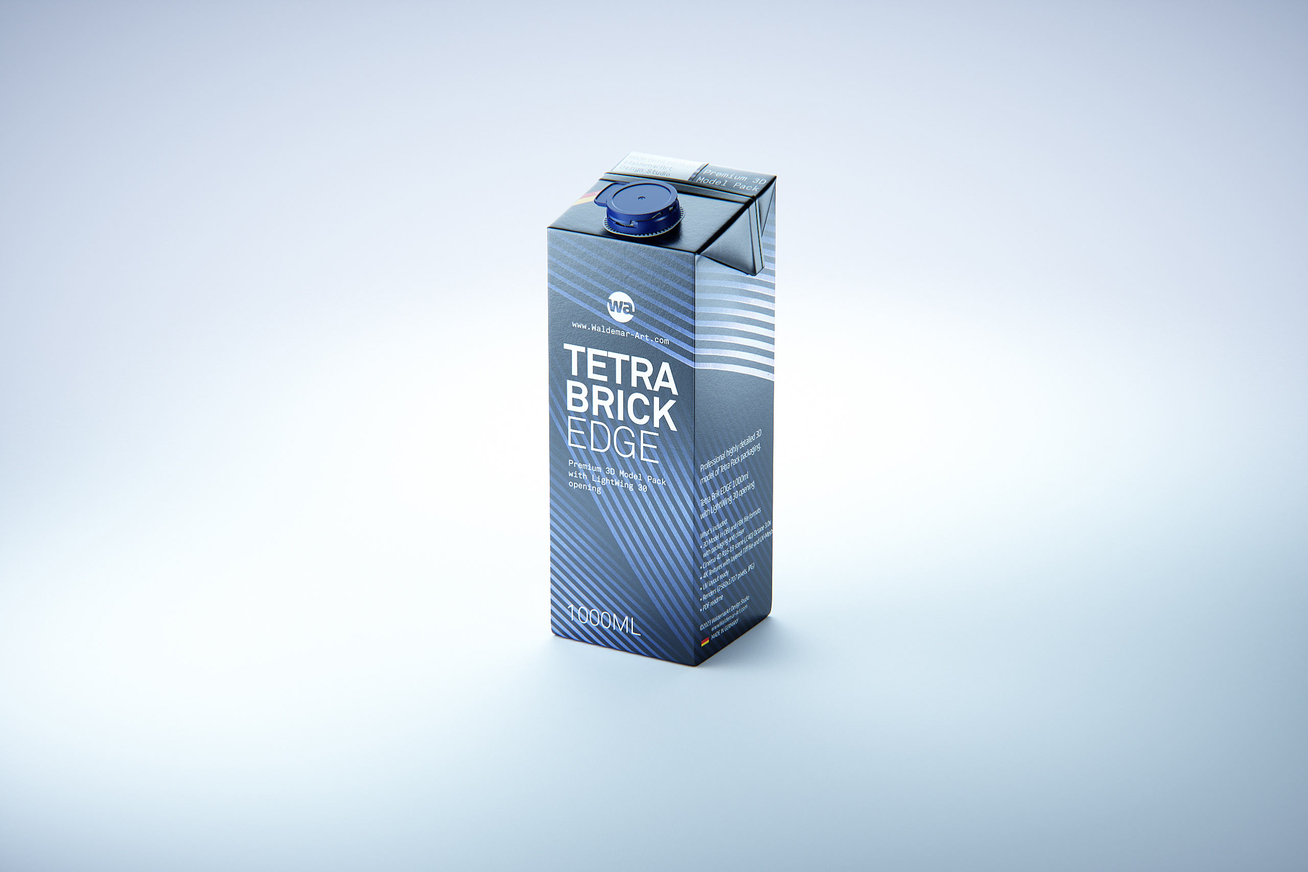 Tetra Pak Brik Edge 1000ml with tethered cap LightWing 30 premium ...