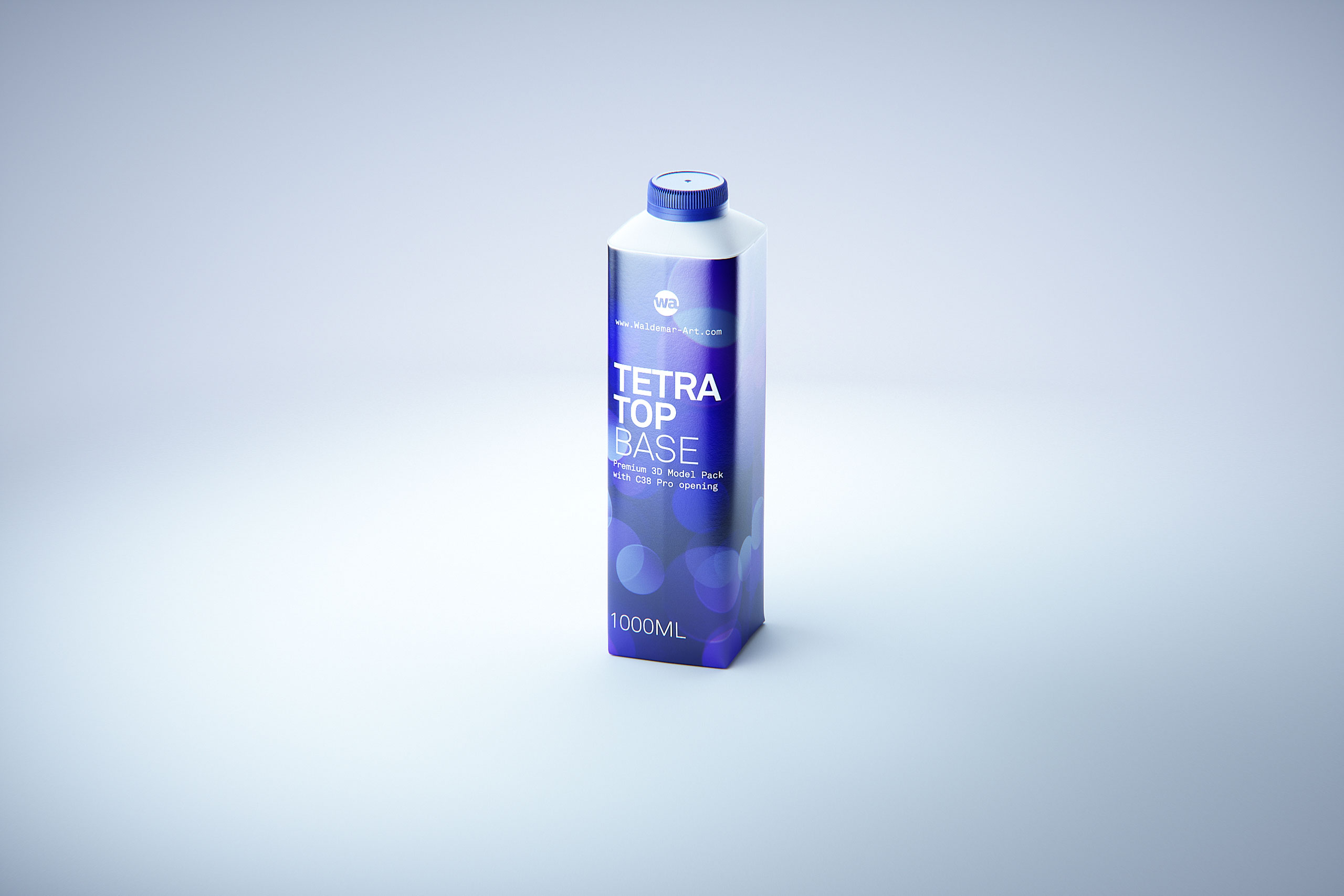 Tetra Top Base 1000ml with tethered cap C38Pro premium carton packaging ...