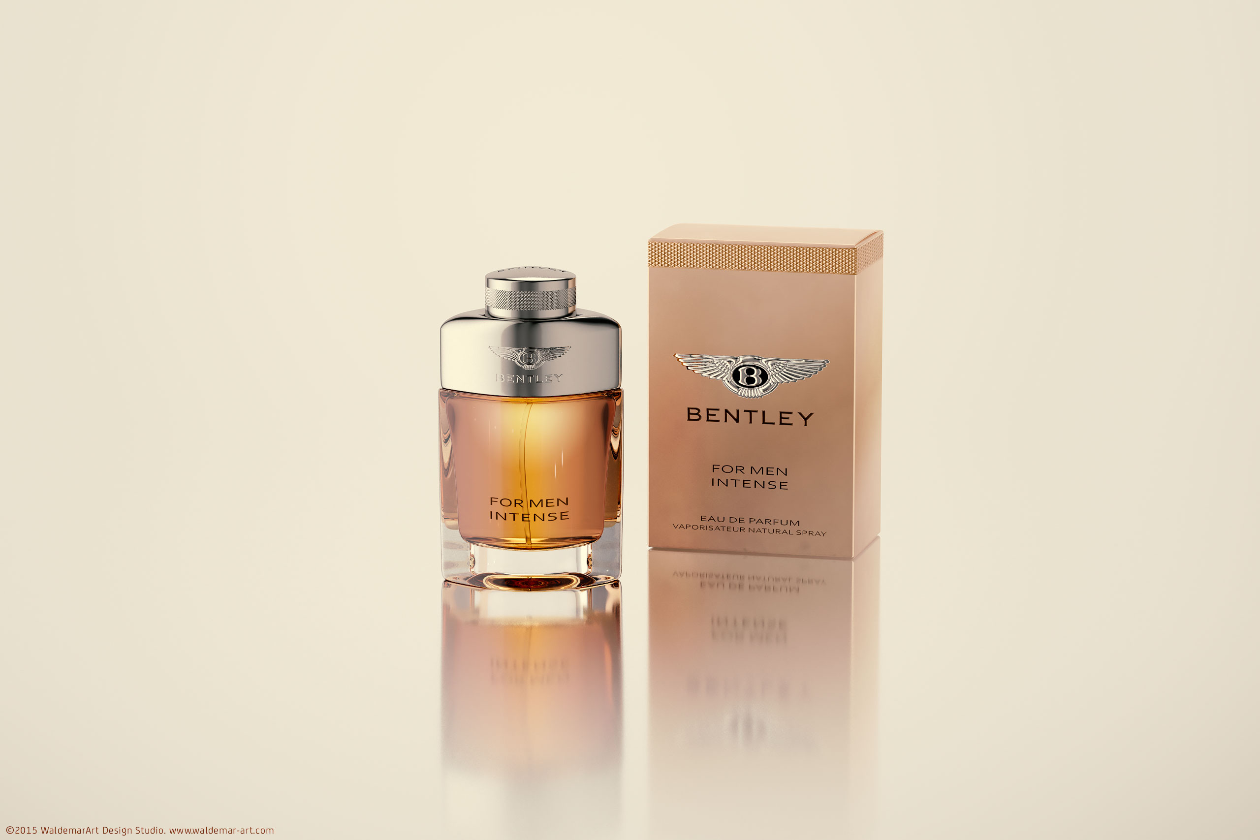 Packaging Shots (3D Visualization) of Bentley For Men Intense Perfume ...