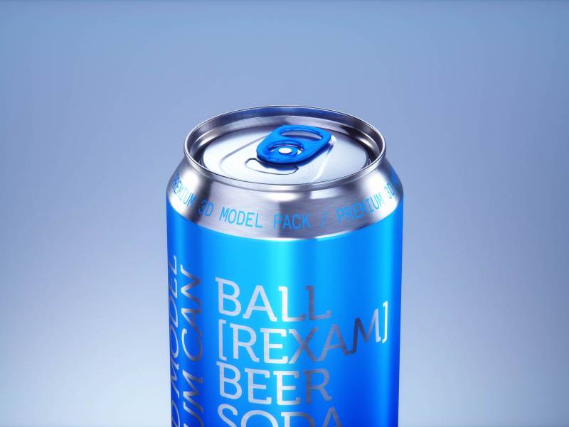 Premium Multi-pack Packaging 3D model with 4 Sets of 6x500ml Standard ...